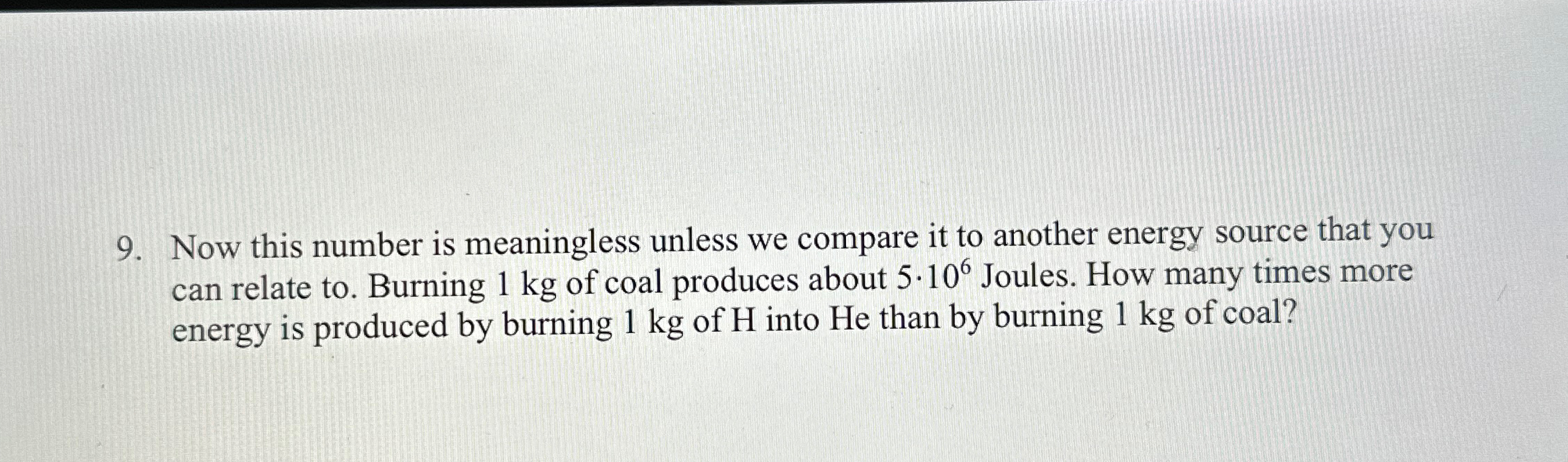 Solved Now this number is meaningless unless we compare it | Chegg.com