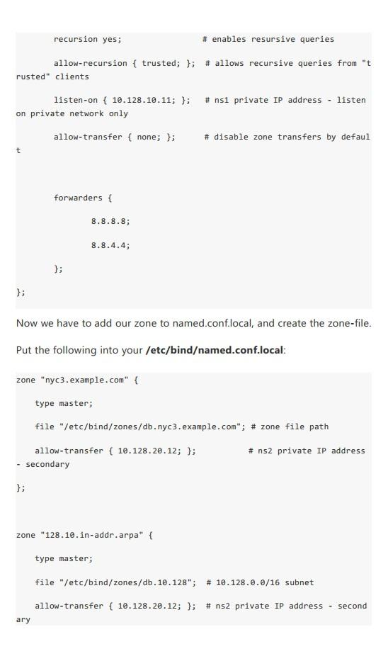 Solved Configuring DNS Server This tutorial requires you to | Chegg.com
