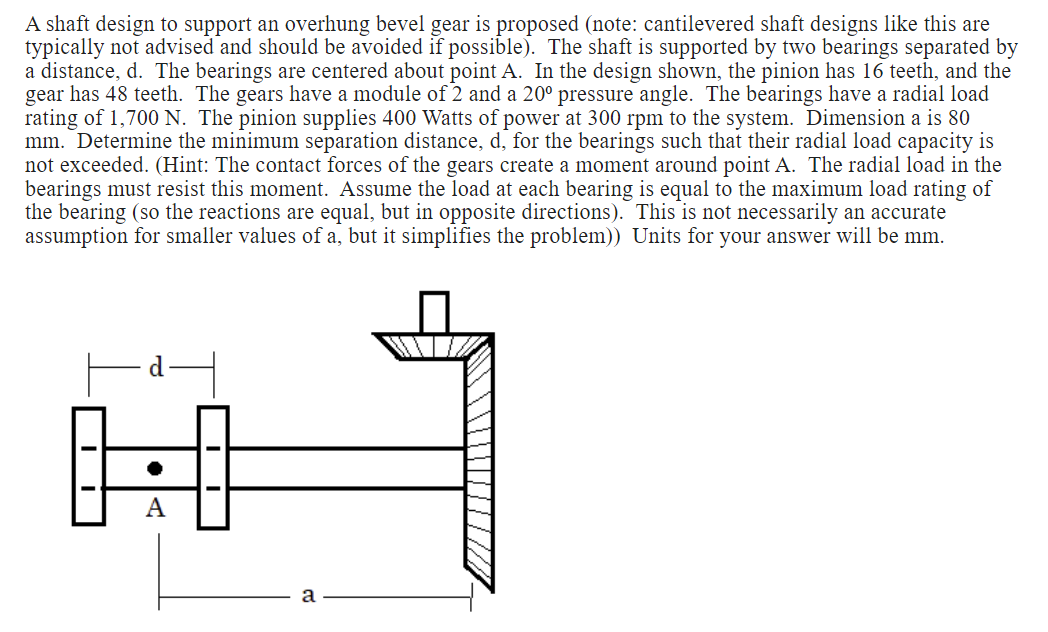 Solved Determine the minimum separation distance, d, ﻿for | Chegg.com