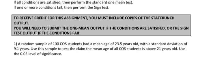 Solved If all conditions are satisfied, then perform the | Chegg.com