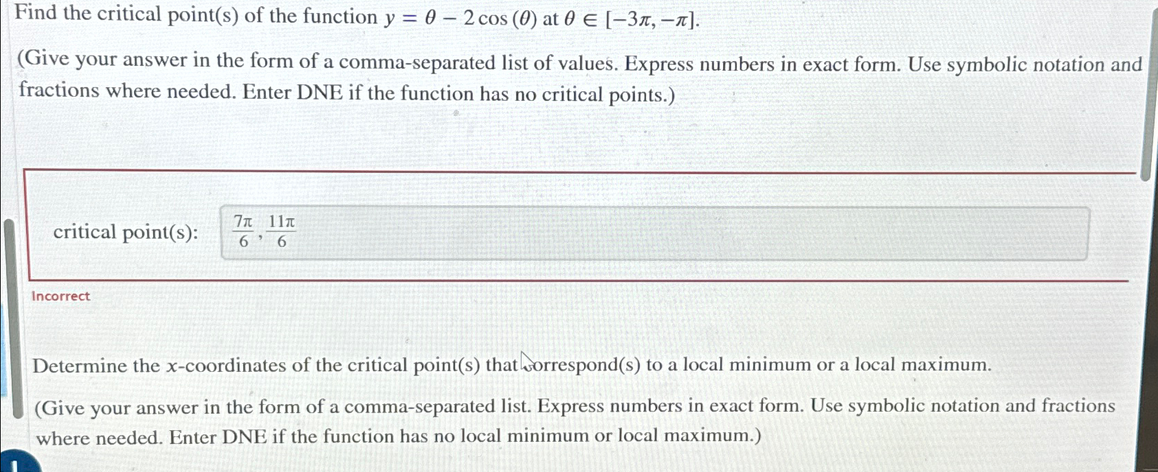Solved Find the critical point(s) ﻿of the function | Chegg.com