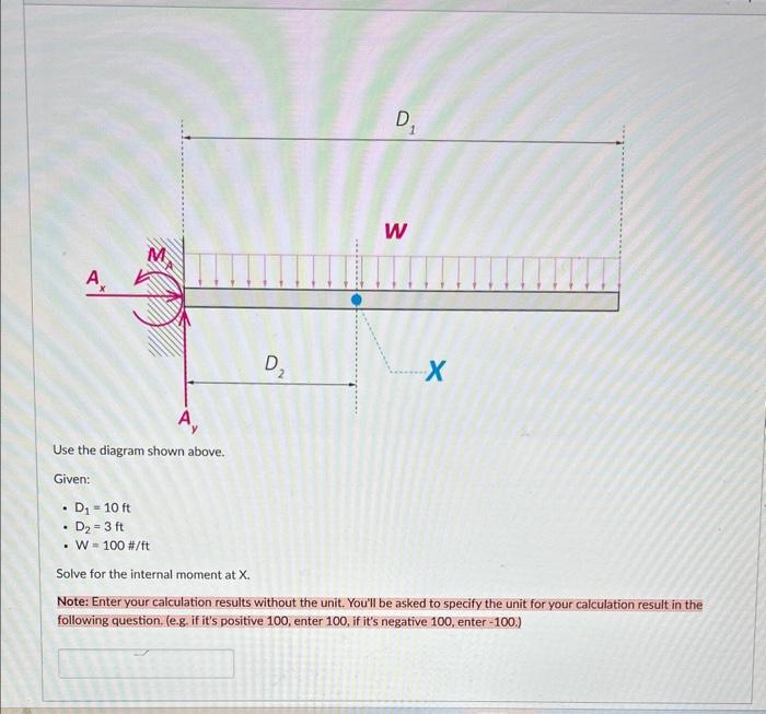 Solved Use the diagram shown above. Given: - D1=10ft - | Chegg.com