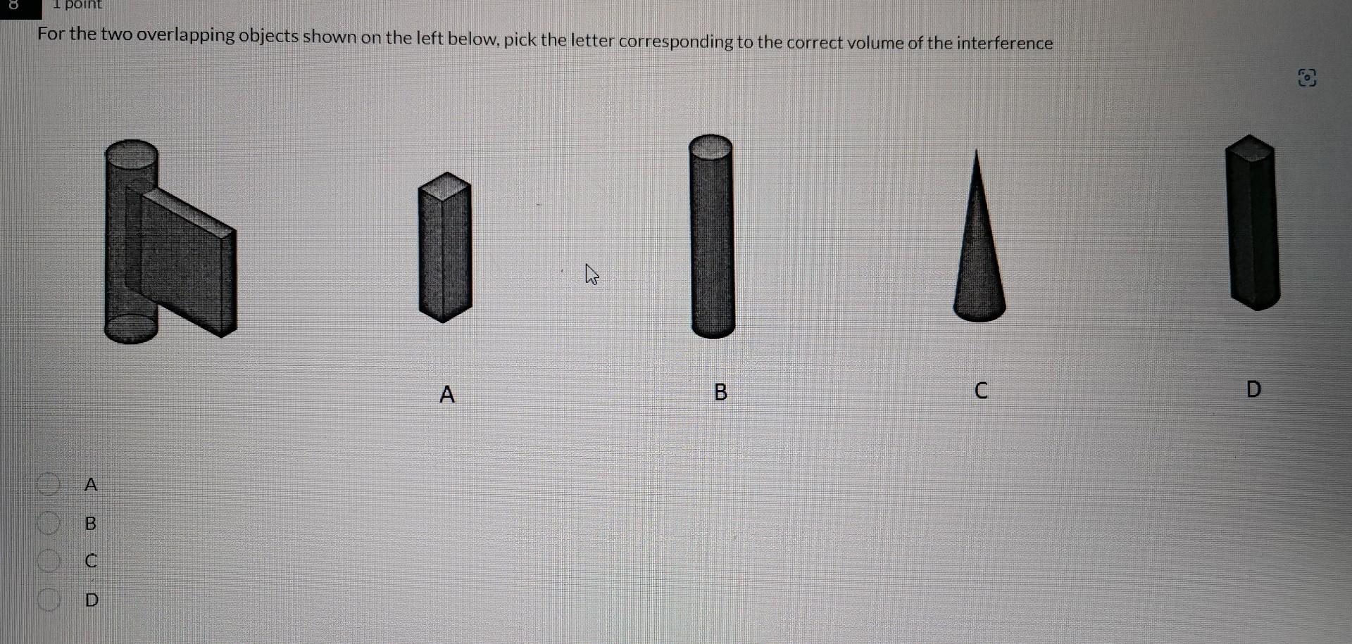 Solved For the two overlapping objects shown on the left | Chegg.com