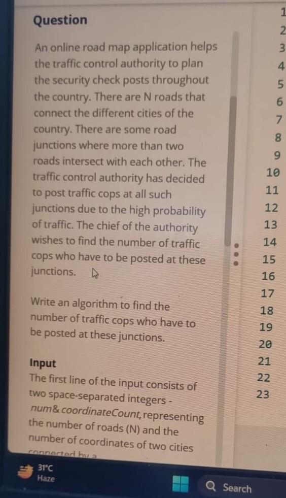 Question An online road map application helps the | Chegg.com