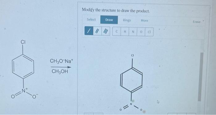 Solved Amend the structure to give the major organic product | Chegg.com