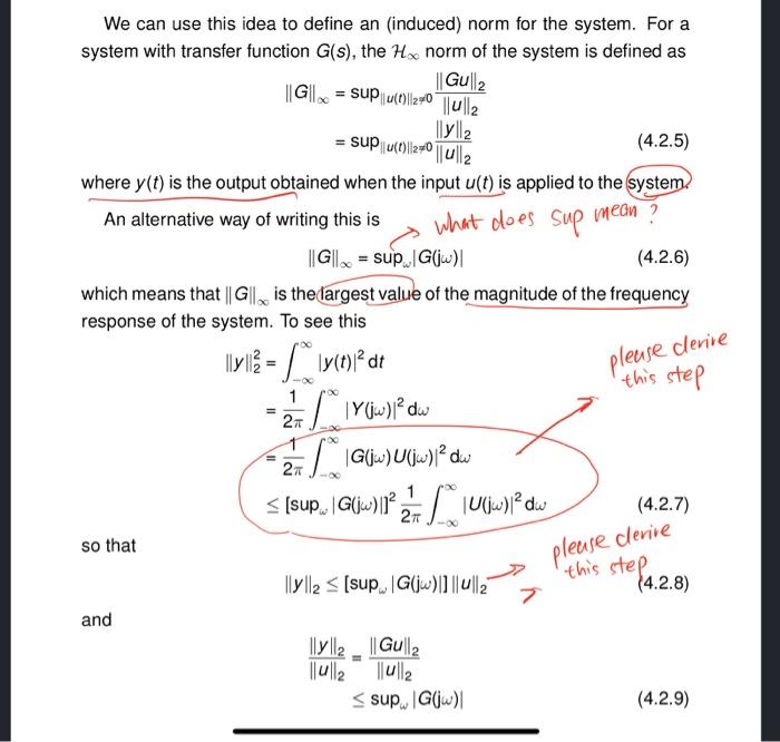 Solved We can use this idea to define an (induced) norm for | Chegg.com