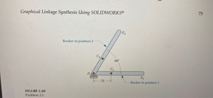 Solved Problem 2.1 Design a crank and coupler that will move | Chegg.com