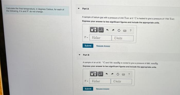 Solved Calculate the final temperature, in degrees Celsius, | Chegg.com