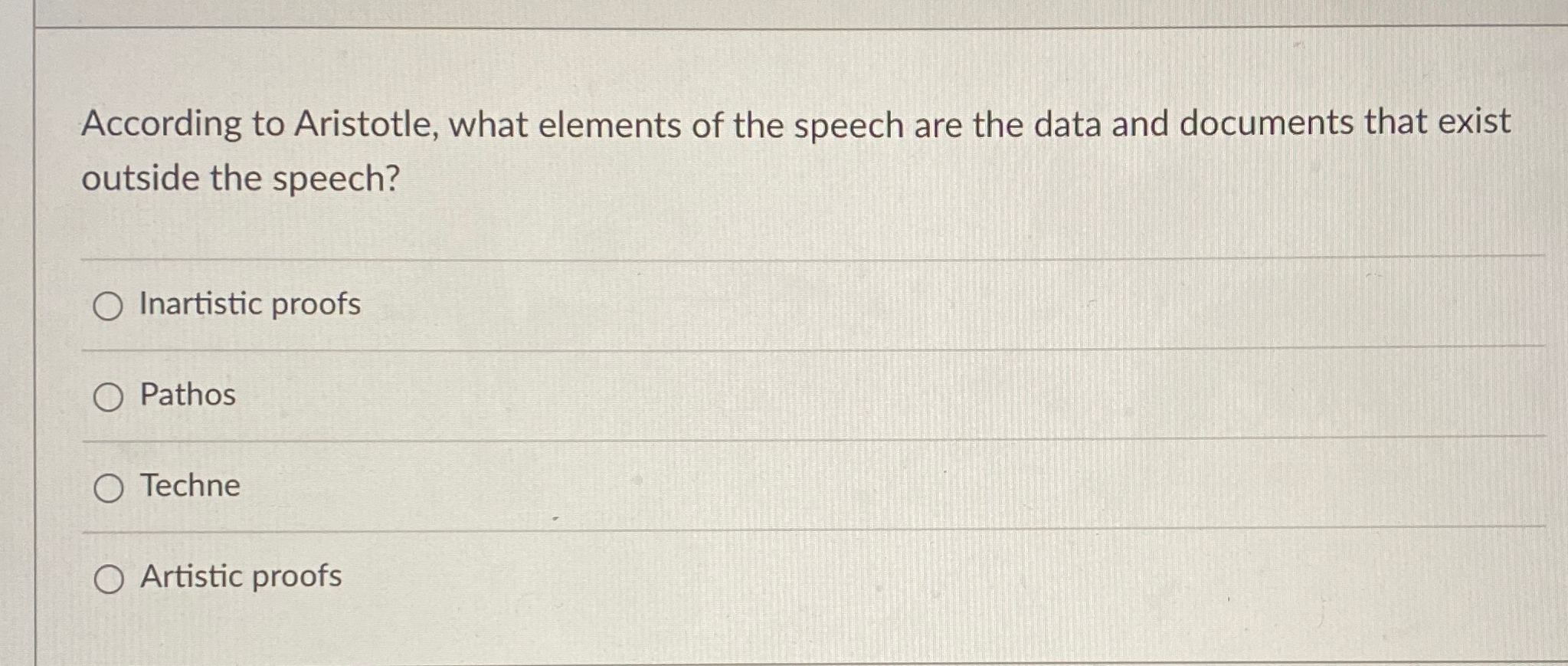 Solved According to Aristotle, what elements of the speech | Chegg.com