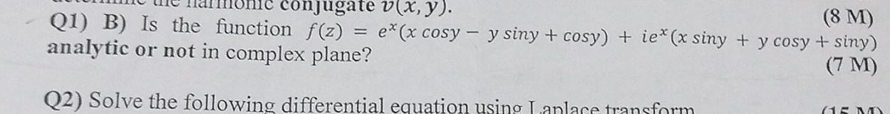 Solved Q1) ﻿B) ﻿Is the function | Chegg.com