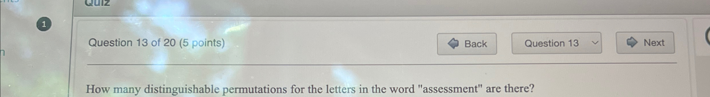 Solved How many distinguishable permutations for the letters | Chegg.com