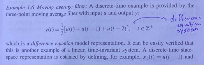 Solved Problem 1.2 Consider the moving average filter | Chegg.com