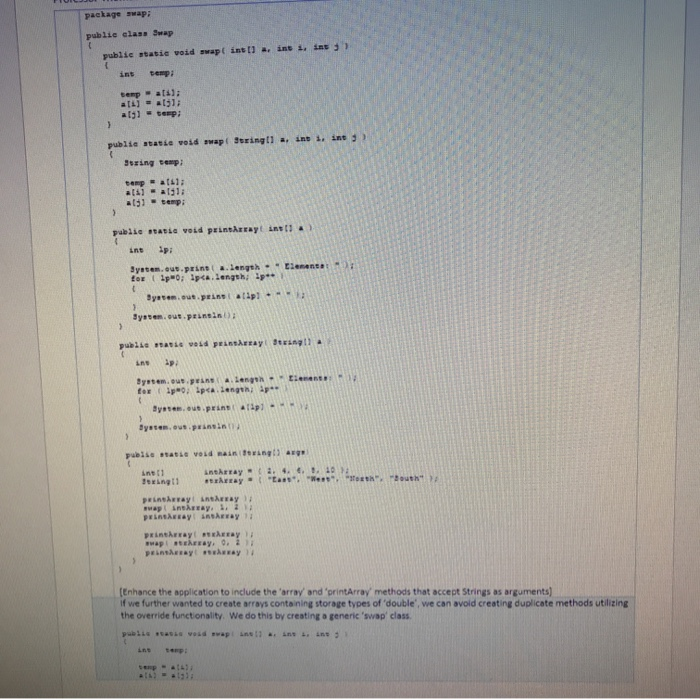 Solved Generics For this first part of the lab, we want to | Chegg.com