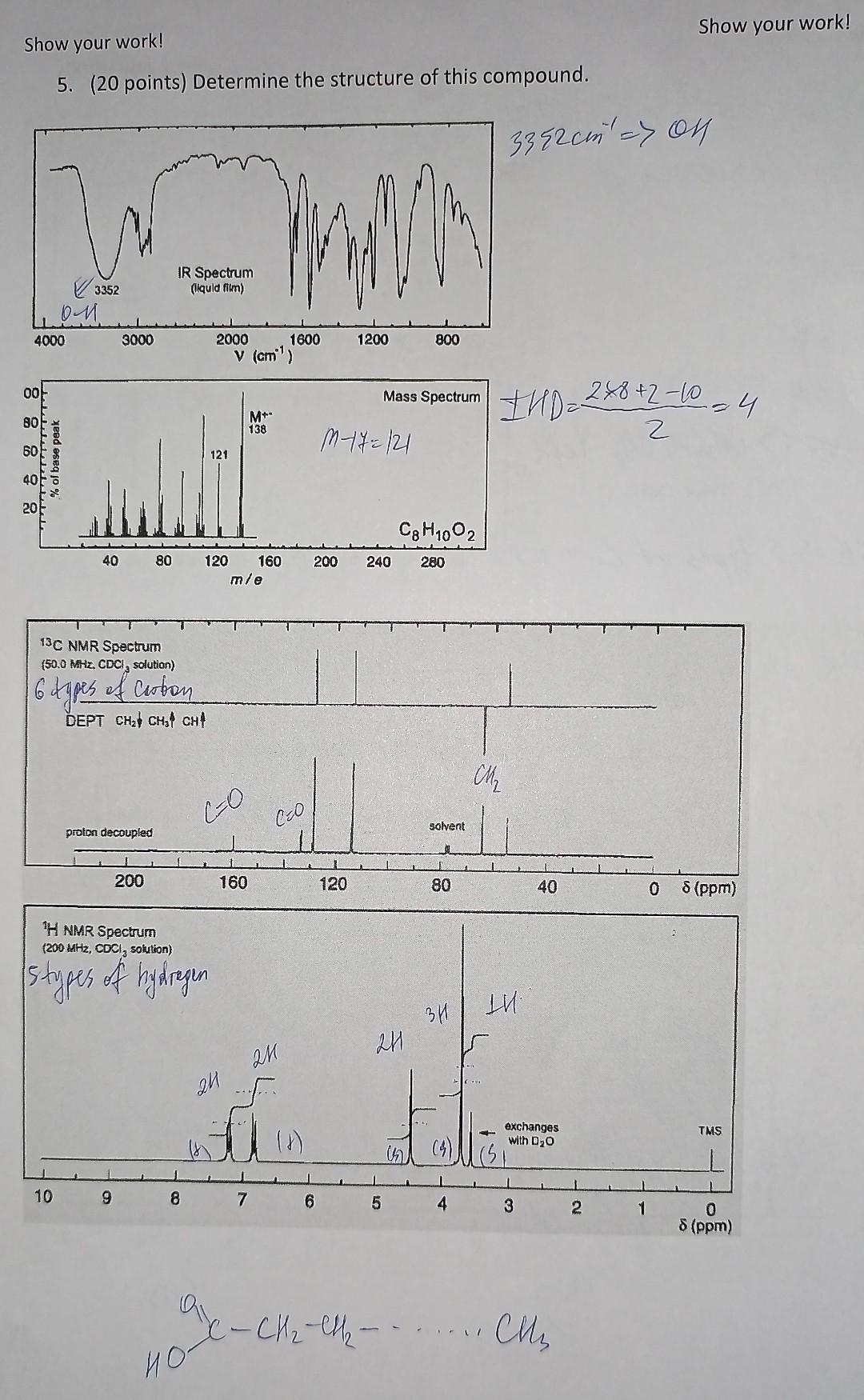 Solved I need to understand how to get the structure of the | Chegg.com