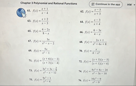 Chapter 3 ﻿Polynomial and Rational Functions | Chegg.com
