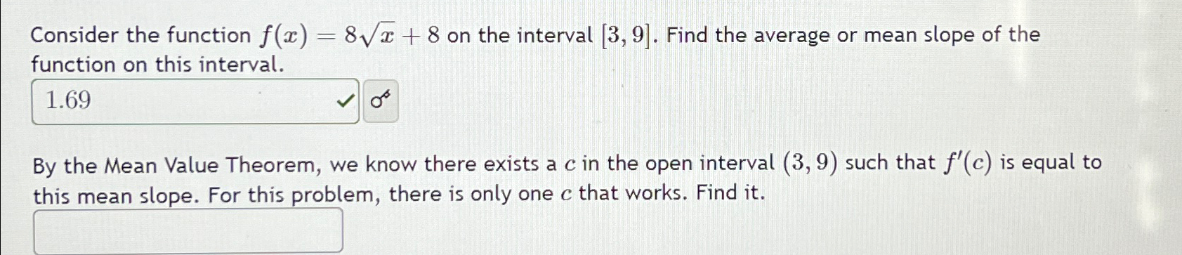 Solved Consider the function f(x)=8x2+8 ﻿on the interval | Chegg.com