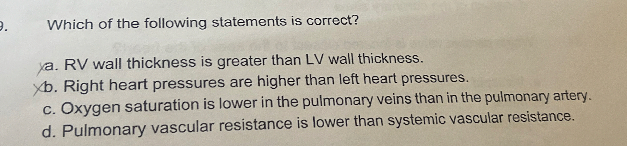 Solved Which of the following statements is correct?ya. ﻿RV | Chegg.com