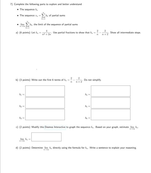 Solved 7) Complete the following parts to explore and better | Chegg.com