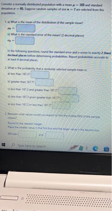 Solved Consider a normally distributed population with a | Chegg.com