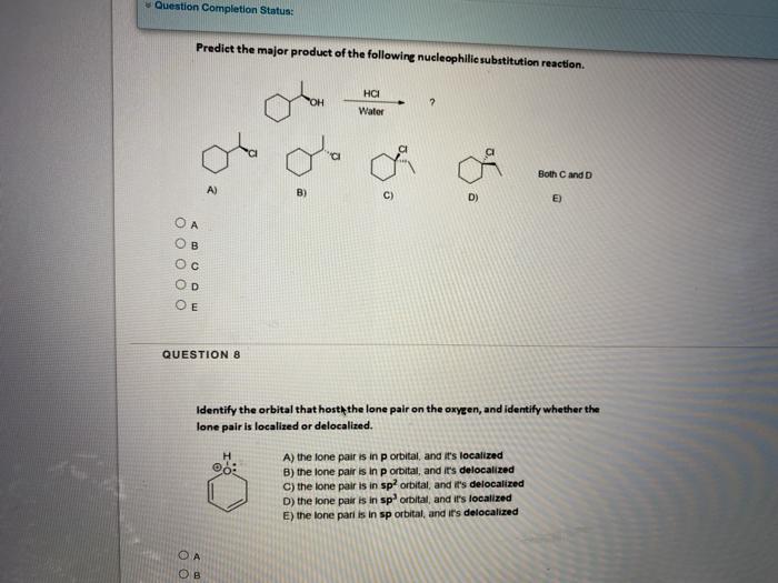 Solved Question Completion Status: Predict the major product | Chegg.com