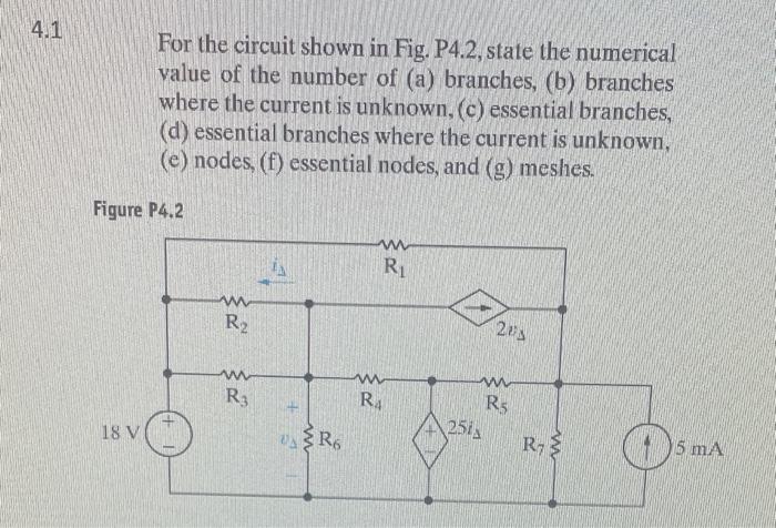 Solved For the circuit shown in Fig. P4.2, state the | Chegg.com