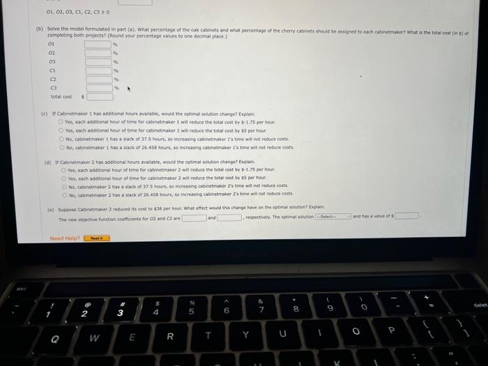 A lifear programming coemputer sackage is needed. to | Chegg.com