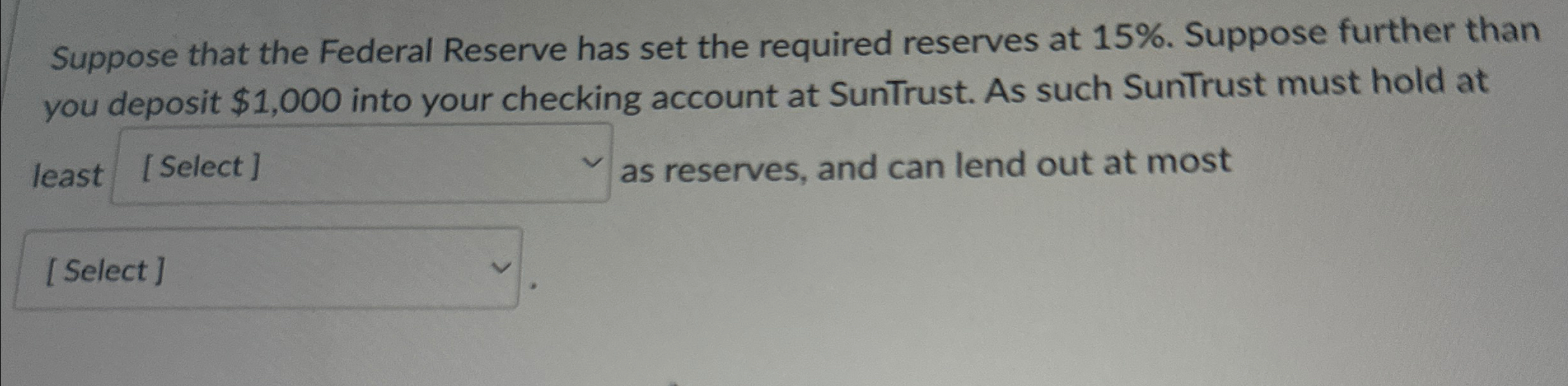 Solved Suppose that the Federal Reserve has set the required | Chegg.com Solved Suppose that the Federal Reserve has set the required | Chegg.com