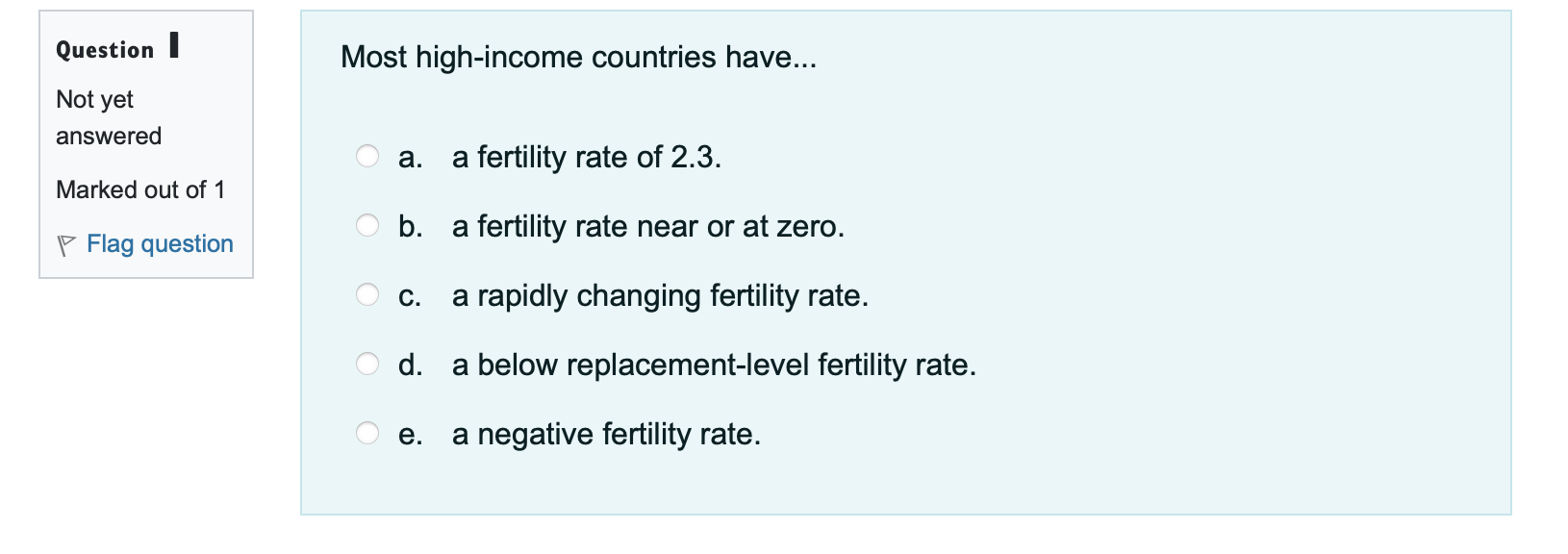 Solved Most high-income countries have...a. ﻿a fertility | Chegg.com