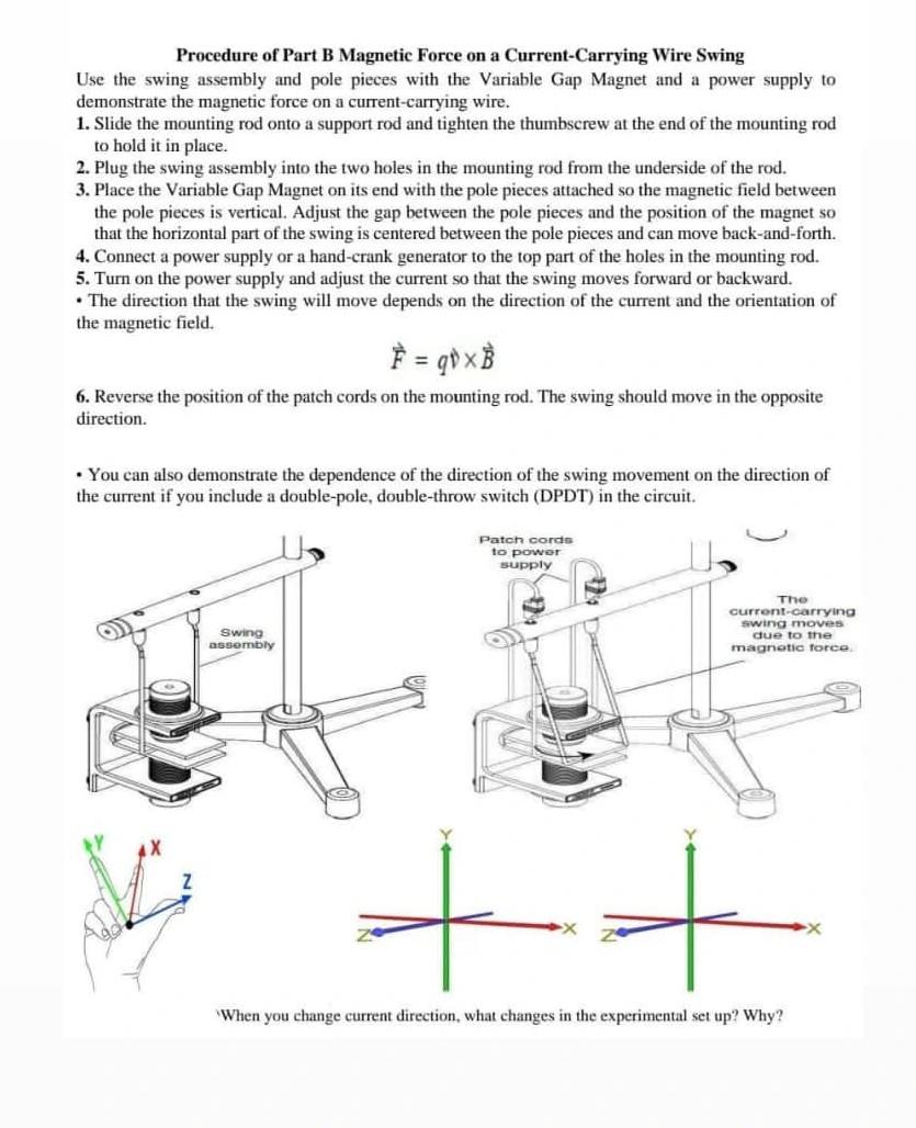 Solved When you change current direction, what changes in | Chegg.com