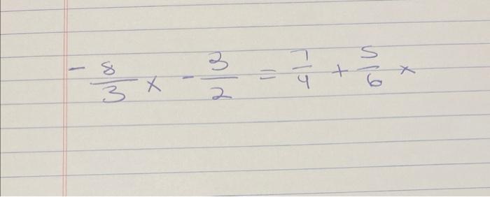 Solved −38x−23=47+65x | Chegg.com