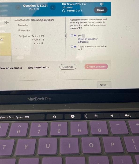 Solved Solve The Linear Programming Problem Maximize