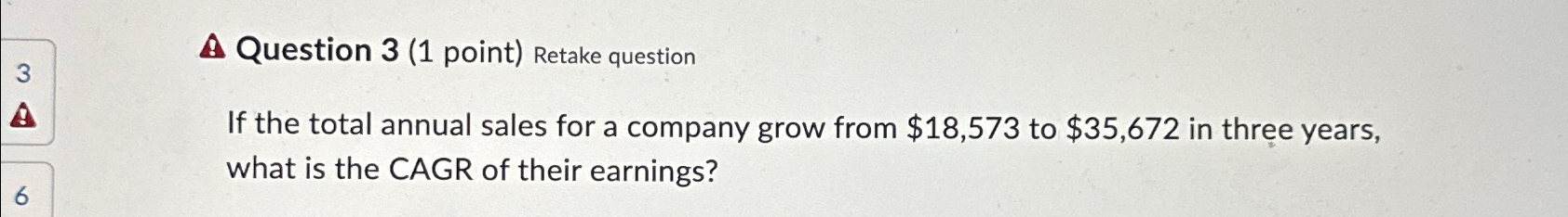 Solved A Question 3 (1 ﻿point) ﻿Retake questionIf the total | Chegg.com