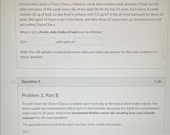 Solved Lizs Favorite Candy Is Chaca Chaca A Mexican Candy