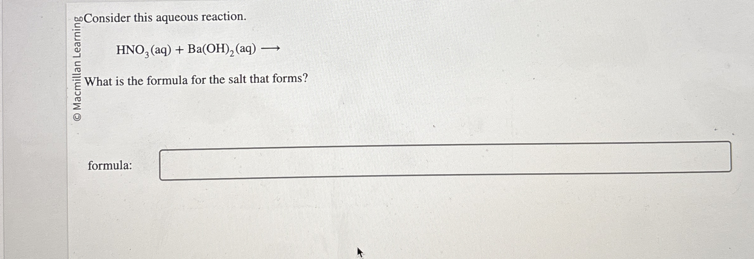 Solved ?∞ ﻿Consider this aqueous | Chegg.com