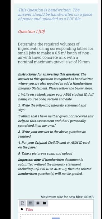 Solved This Question is handwritten. The answer should be | Chegg.com
