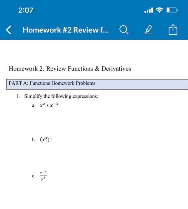 Solved Simplify The Following Expressions A X2∗x−3 B
