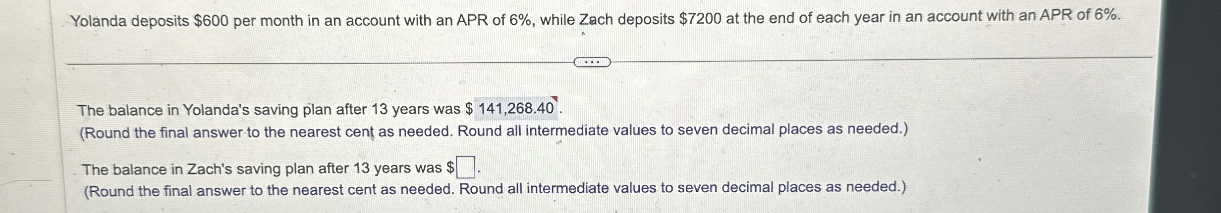 Solved Yolanda deposits $600 ﻿per month in an account with | Chegg.com