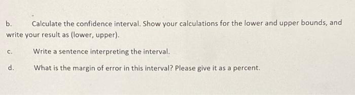 Solved Part 1: Calculations and Interpretation 1. | Chegg.com