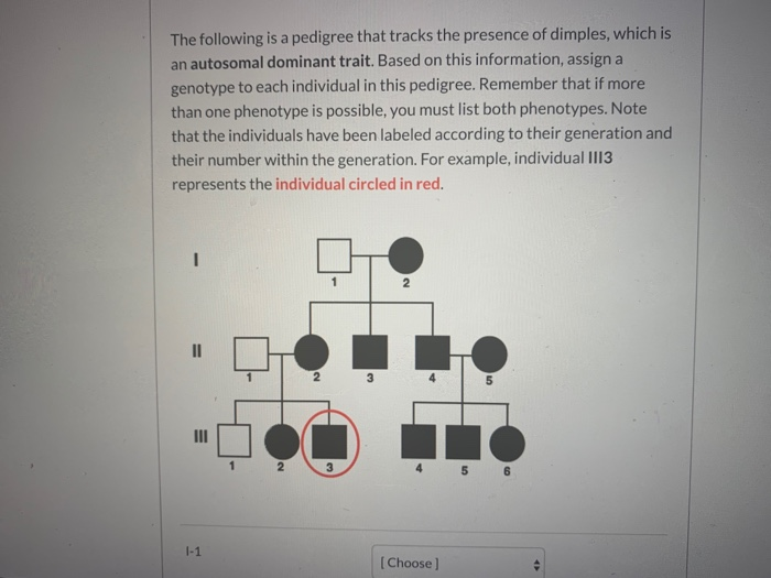 Solved The following is a pedigree that tracks the presence | Chegg.com
