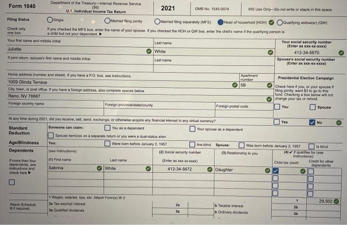 I need help with the line 5 on Form 8812. The | Chegg.com