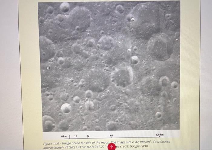 Solved a. Use the scale bar to determine how many craters | Chegg.com