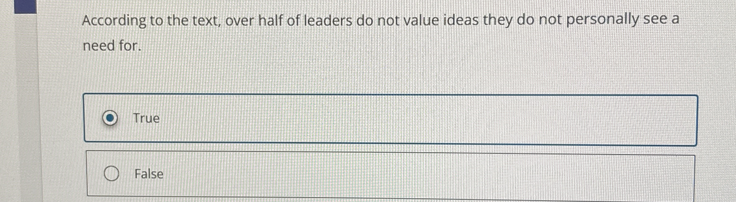According to the text, over half of leaders do not | Chegg.com