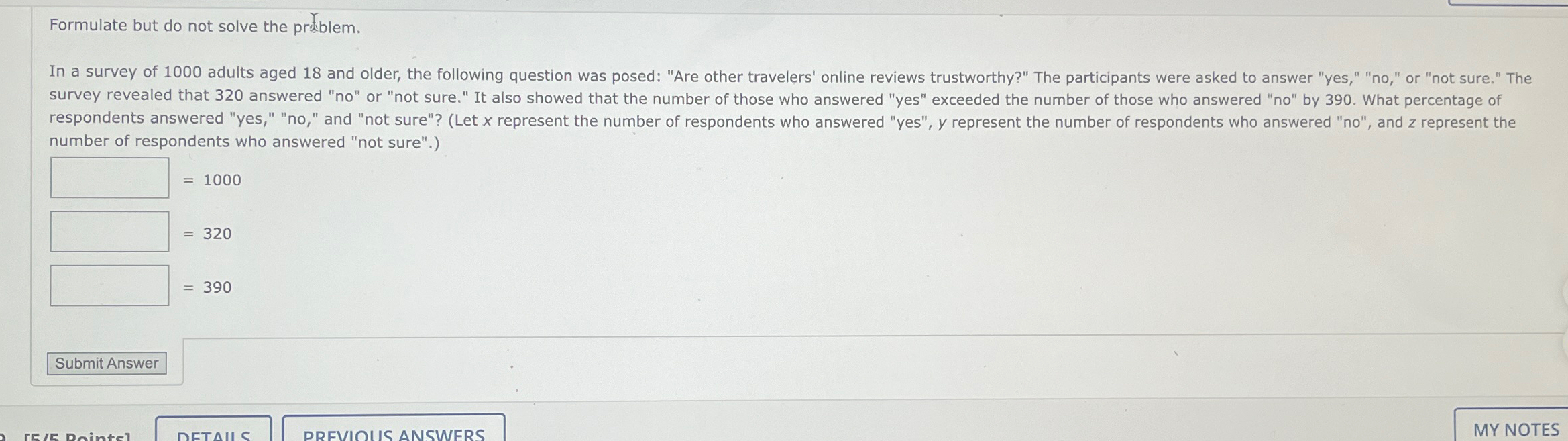 Solved Formulate but do not solve the priblem. number of | Chegg.com