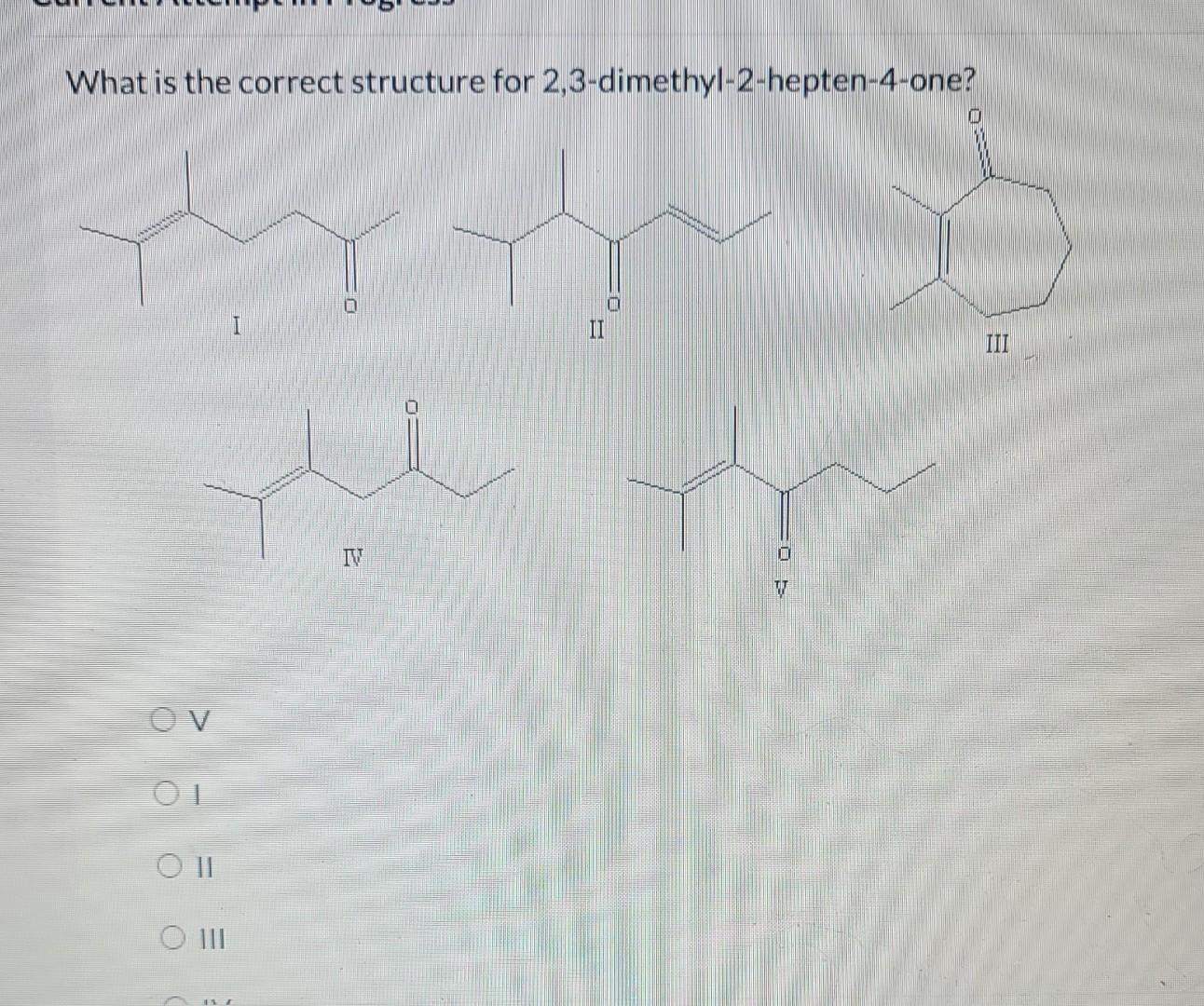 Solved What is the correct structure for | Chegg.com