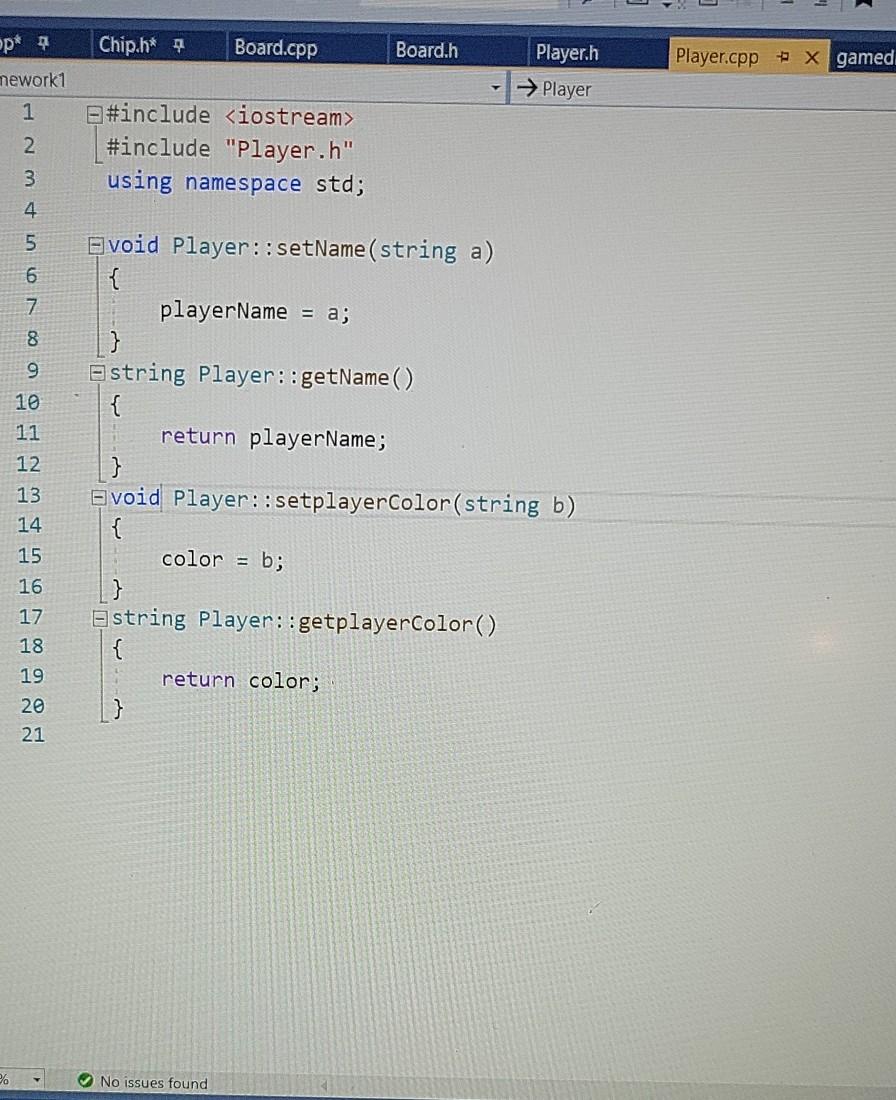 for this connect 4 program I need a class named | Chegg.com