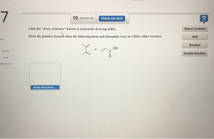Solved 10 attempts left Check my work Click the "draw | Chegg.com