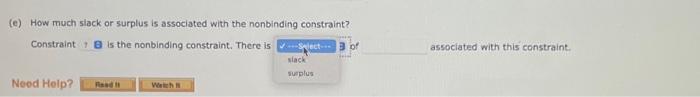 D Which Constraints Are Binding Explain The 8193