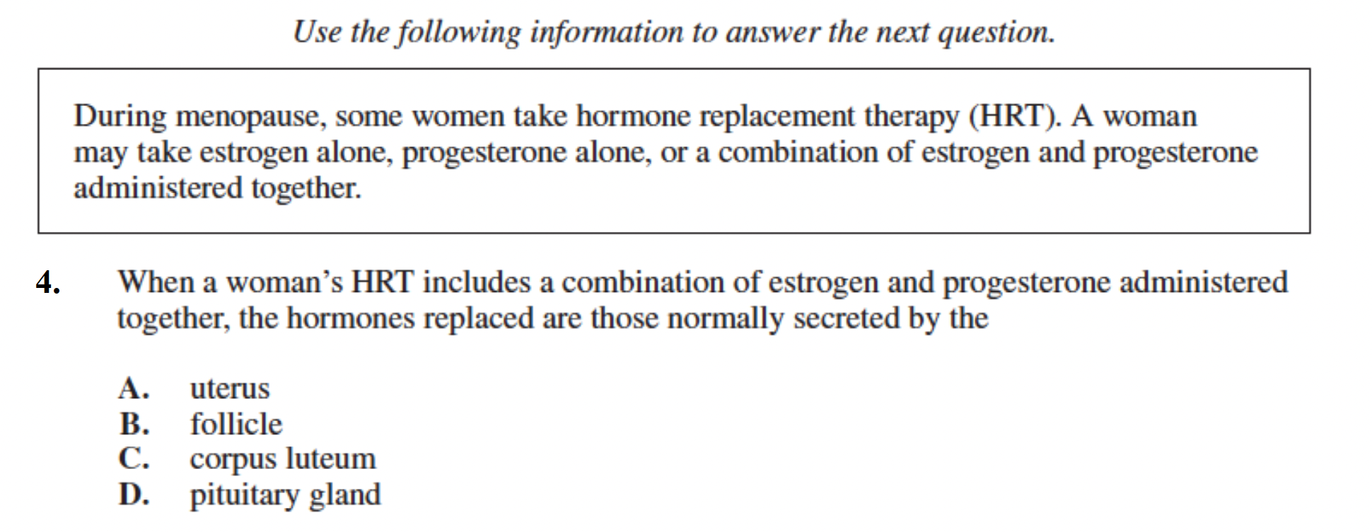 Solved Use the following information to answer the next | Chegg.com