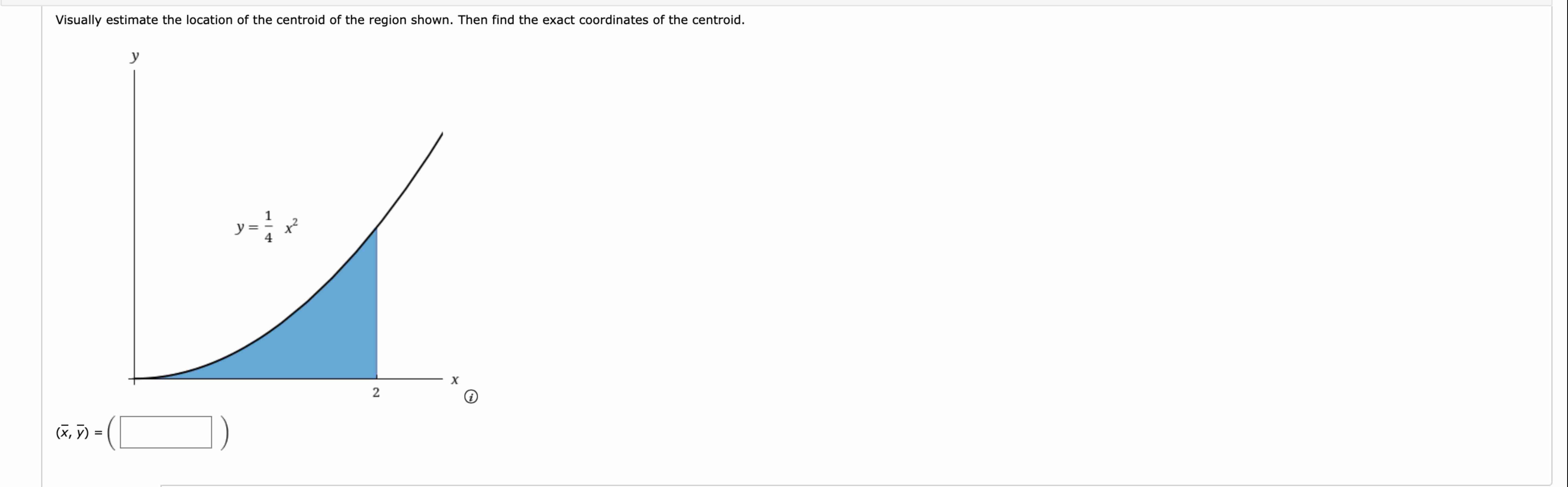 Solved Visually estimate the location of ﻿the centroid of | Chegg.com