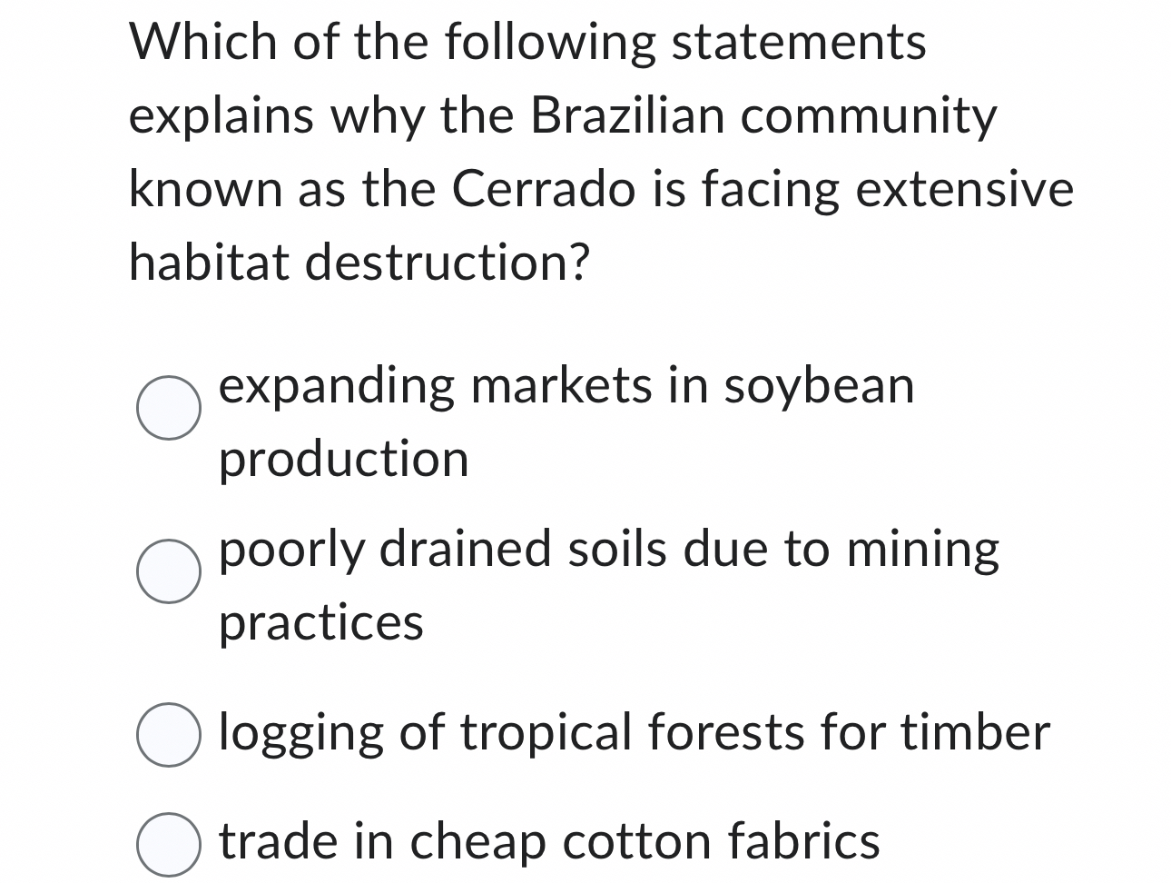 Solved Which of the following statements explains why the | Chegg.com